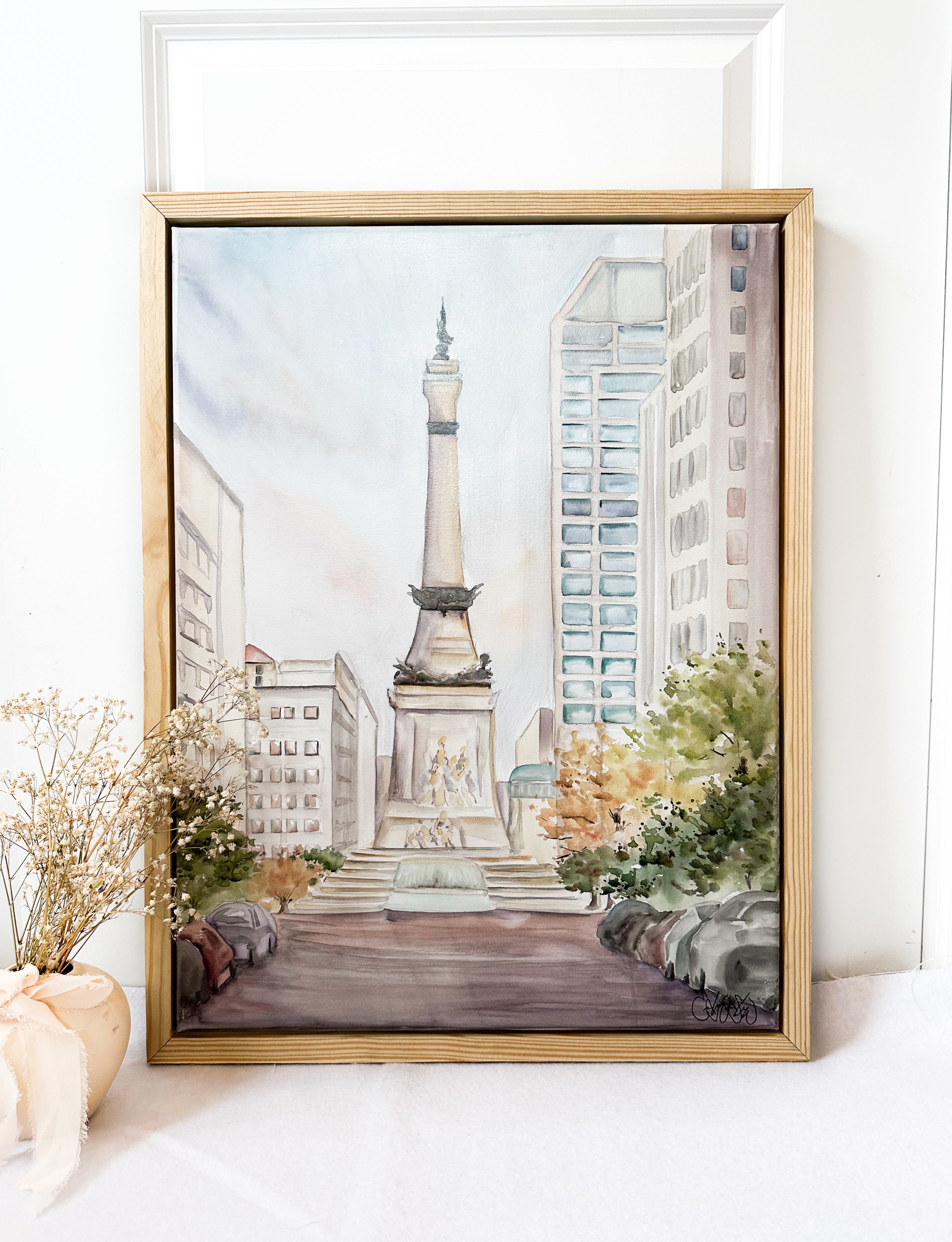 ORIGINAL Monument in Autumn – Emily Winslow Art